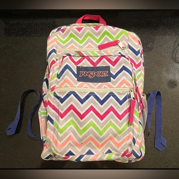 Jansport | Bags | Jansport Big Student Chevron Pattern Jsootdn7 Great ...